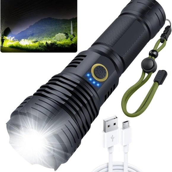 Other | Flashlight High Lumens 10000 Super Bright Rechargeable ...